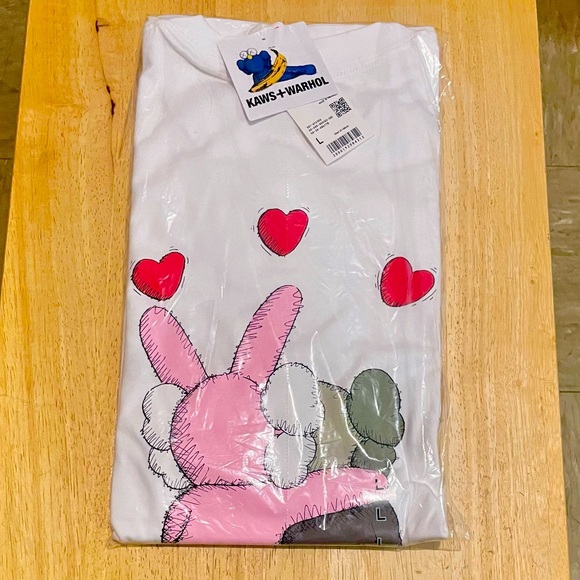 kaws x Warhol | Shirts & Tops | Kaws X Warhol Pink Bunny Tee | Poshmark